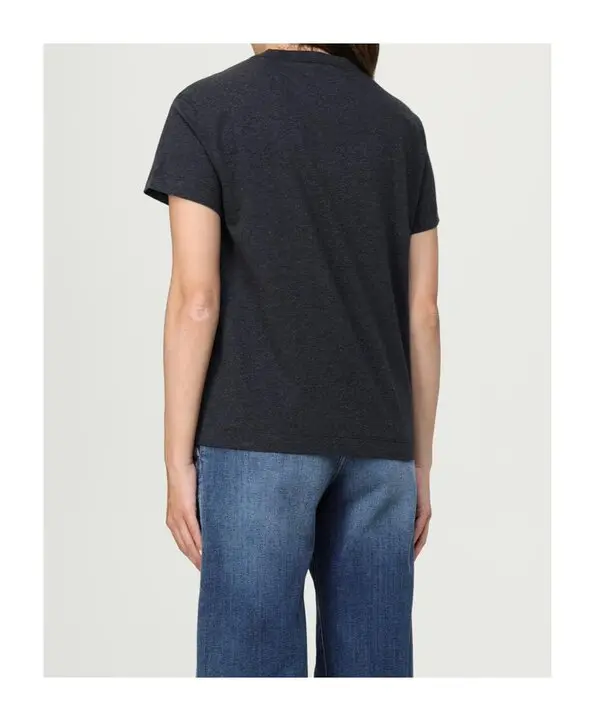Brunello Cucinelli Dazzling Chalk Stripe Embroidered T-shirt
