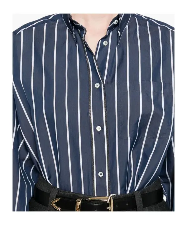 Brunello Cucinelli Striped Button-down Shirt