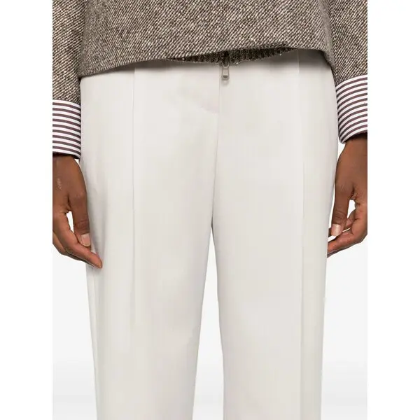 Brunello Cucinelli Pleated Straight Leg Pants