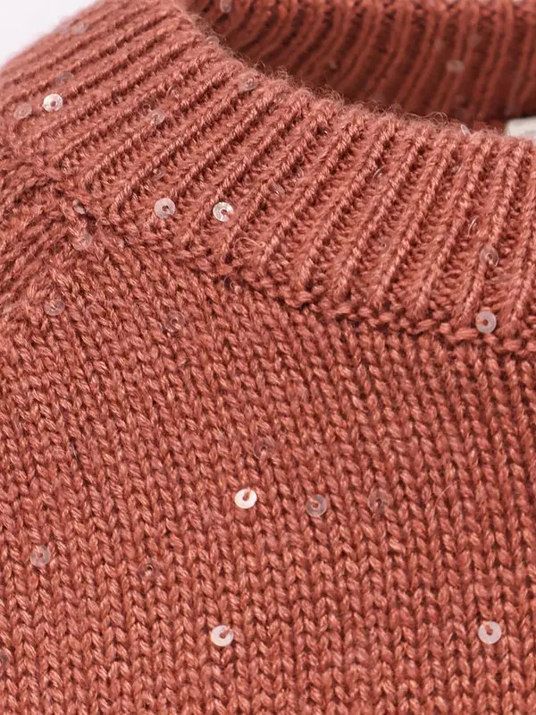 Brunello Cucinelli Sequin Embellished Knitted Jumper