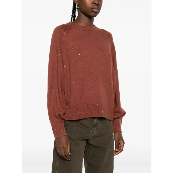 Brunello Cucinelli Sequin Embellished Knitted Jumper
