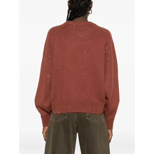 Brunello Cucinelli Sequin Embellished Knitted Jumper