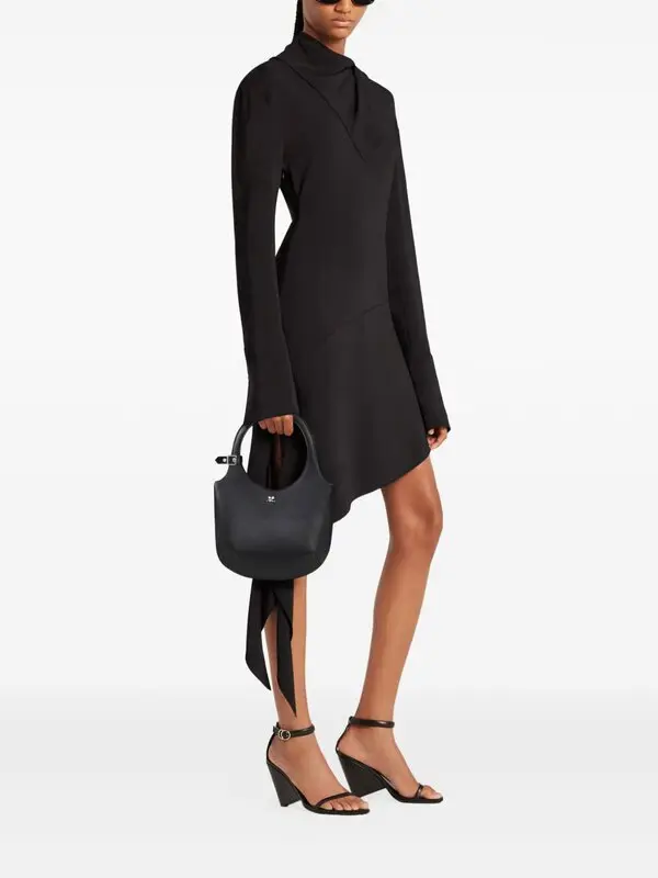 COURREGES Courrèges Holy Half-moon Logo Detailed Handbag