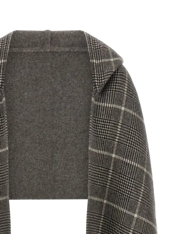 Brunello Cucinelli Prince Of Wales Double Cloth Scarf