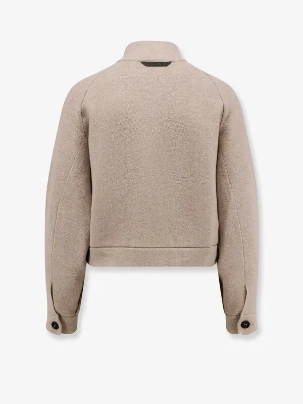 Brunello Cucinelli Monili Detailed High-neck Jacket