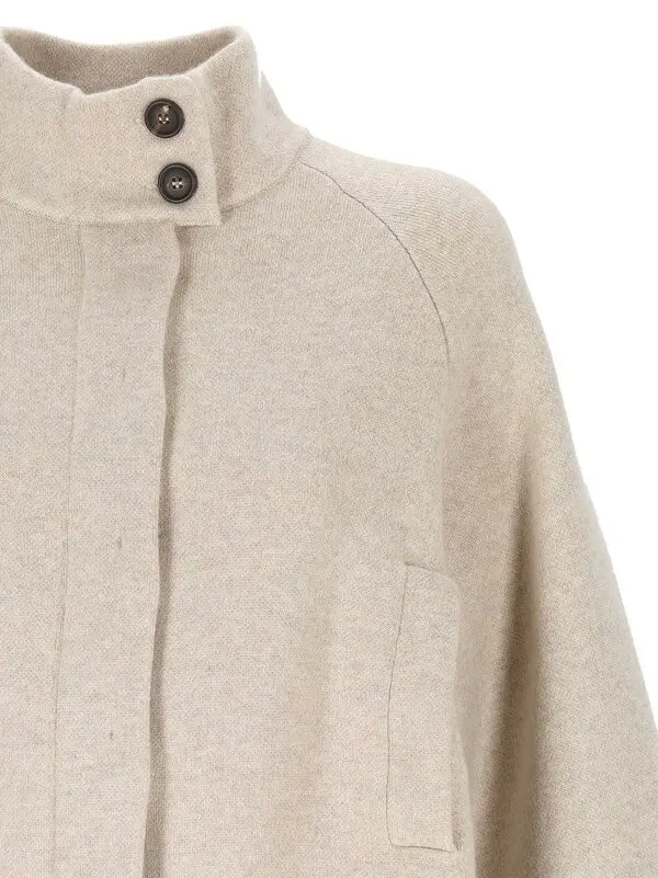 Brunello Cucinelli Monili Detailed High-neck Jacket