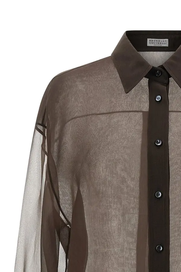 Brunello Cucinelli Button-up Long Sleeved Shirt