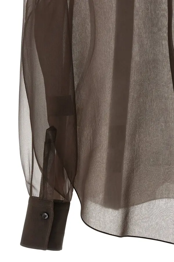 Brunello Cucinelli Button-up Long Sleeved Shirt