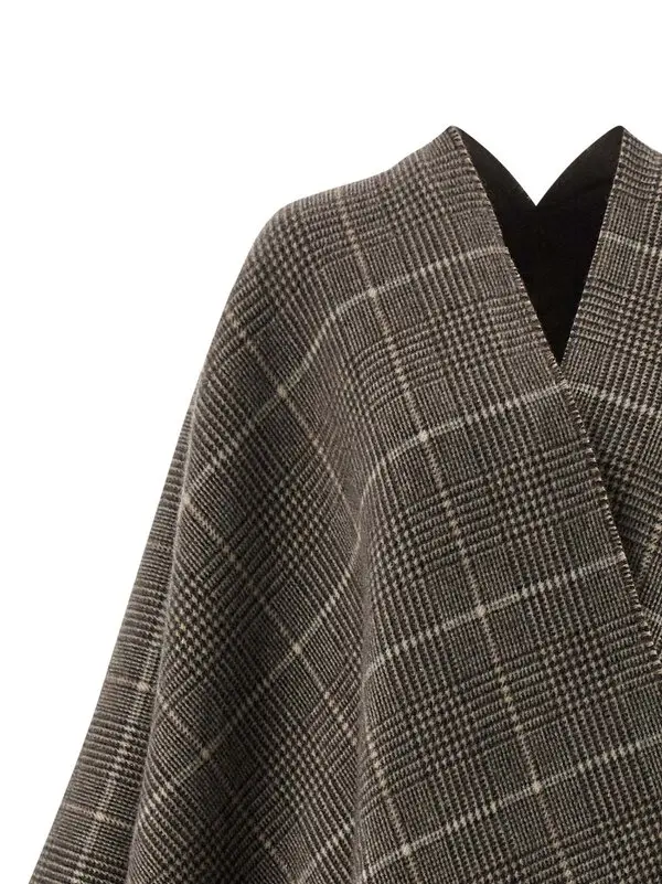 Brunello Cucinelli Reversible Fringed Poncho