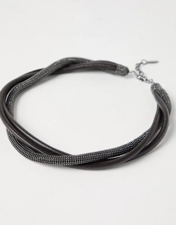 Brunello Cucinelli Precious Leather Choker