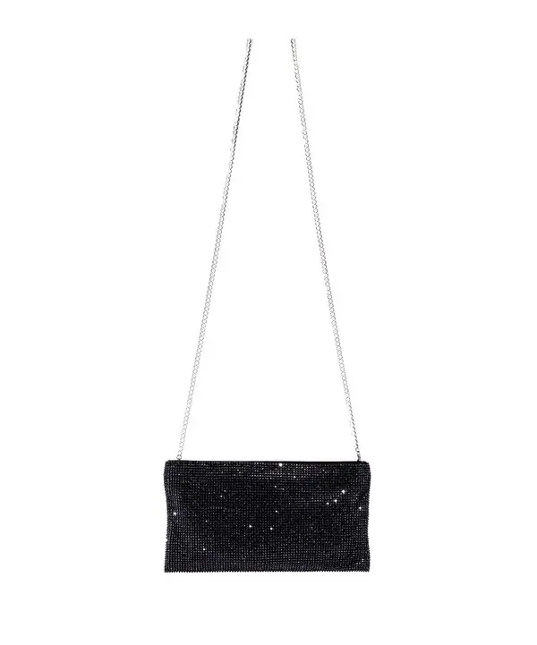 Benedetta Bruzziches Crystal-embellished Mesh Clutch Bag