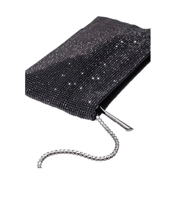 Benedetta Bruzziches Crystal-embellished Mesh Clutch Bag