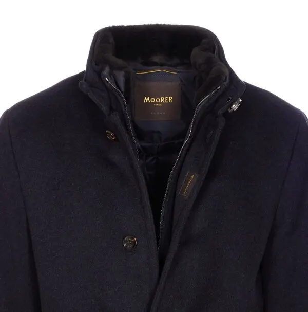 MOORER Single Breasted Padded Coat