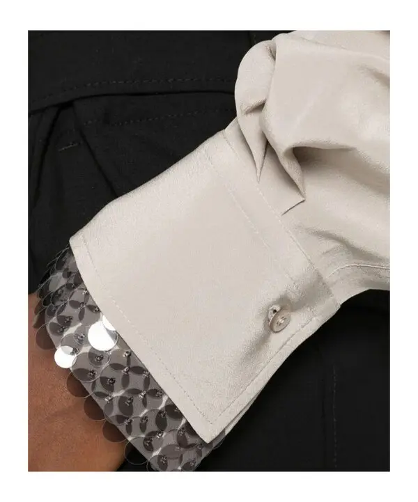 Brunello Cucinelli Sequin Embellished Silk Shirt