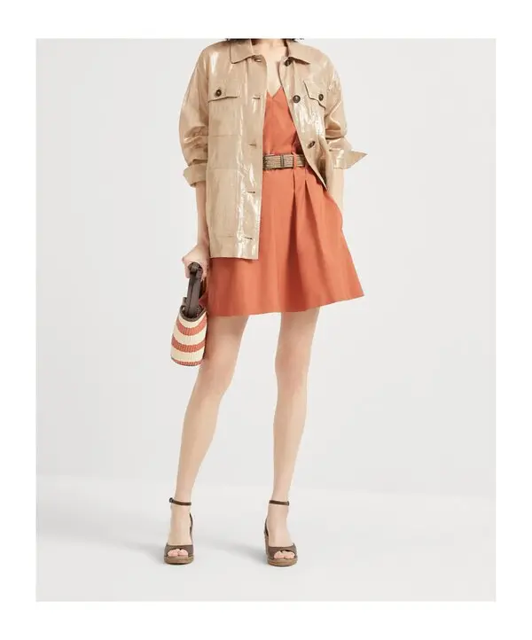 Brunello Cucinelli Lamé Cotton Jacket