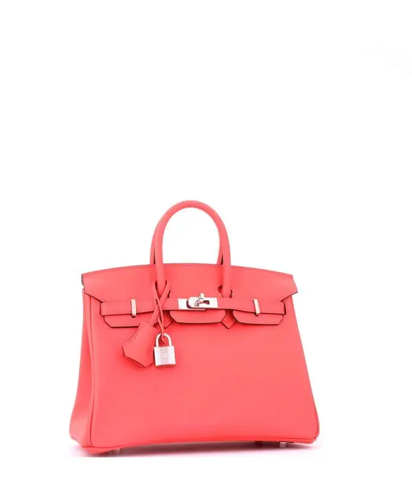 Hermès Birkin 25 Handbag Pink Swift With Palladium Hardware