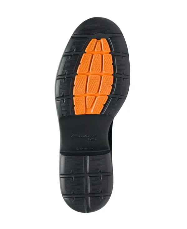 Santoni Leather Easy Ankle Boot