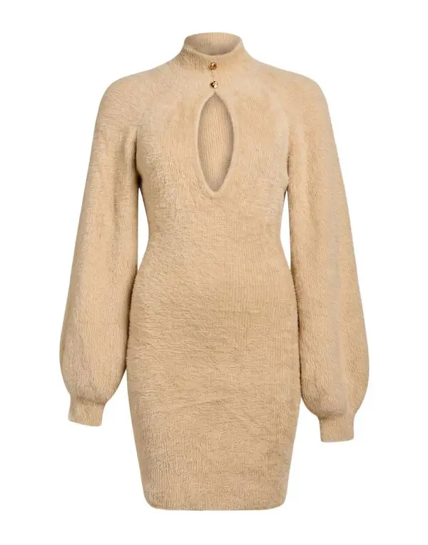 Elisabetta Franchi Mini Dress Size Polyamide, Elastane - Beige