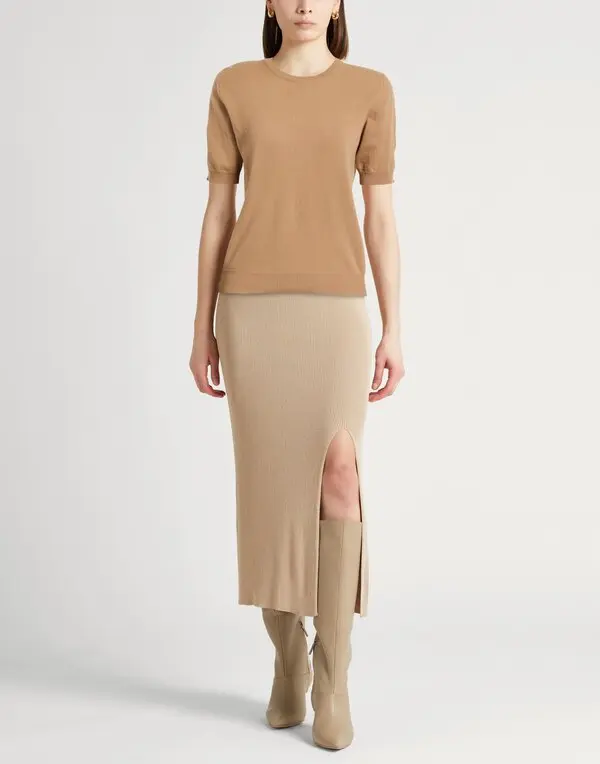 ROBERTO COLLINA Merino Wool And Cashmere Short Sleeve Sweater