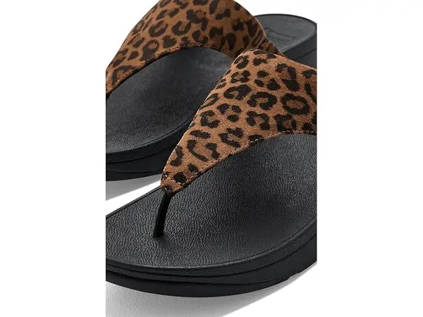 Fitflop Lulu Suede Leopard Print Wedge Sandals - Multi