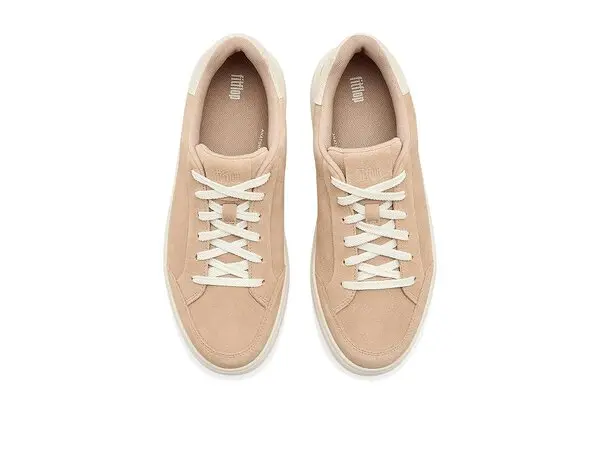 Fitflop Rtg Suede Snake Lace-up Trainers Shoes Hazelnut