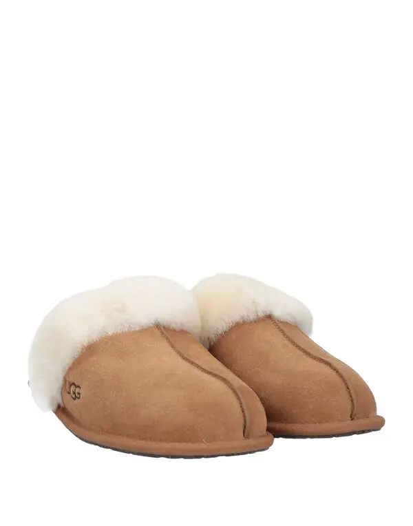 UGG Scuffette Ii House Slipper Camel Size Leather, Shearling - Beige