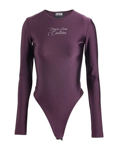 Versace Long Sleeve Bodysuit - Plum