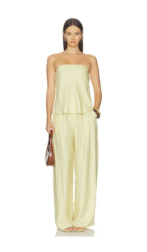 MOTHER OF ALL Sana Strapless Linen Top