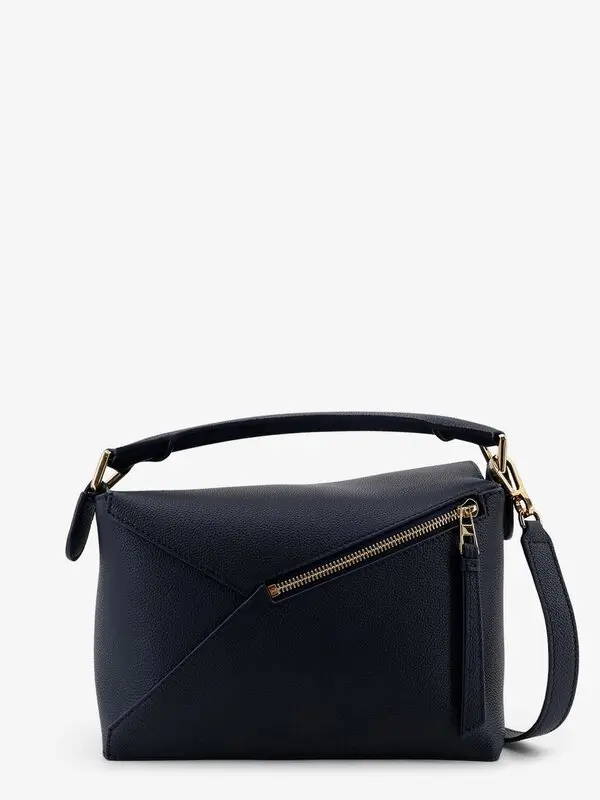 Loewe Puzzle Edge Small Leather Handbag - Blue