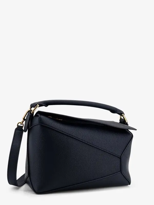 Loewe Puzzle Edge Small Leather Handbag - Blue