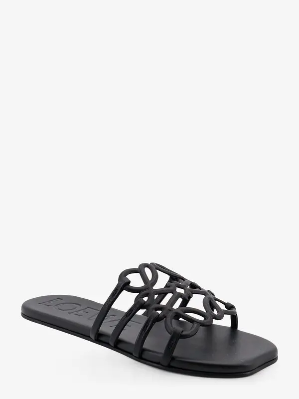 Loewe Paula's Ibizaaangram Petal Leather Sandals
