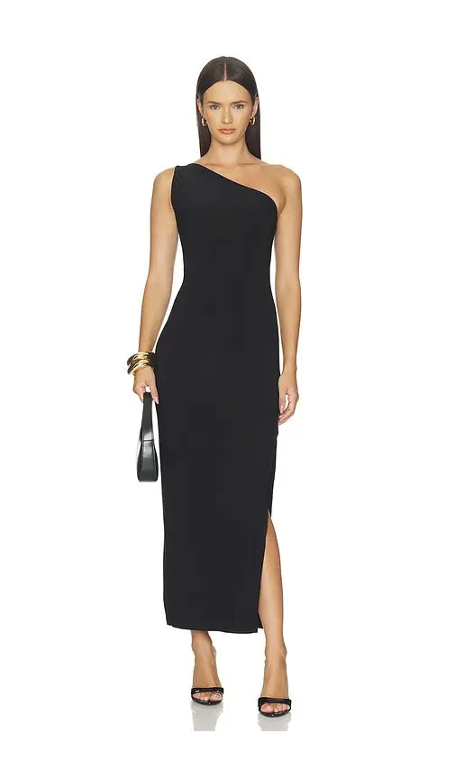 Norma Kamali Lifestyle One Shoulder Long Dress