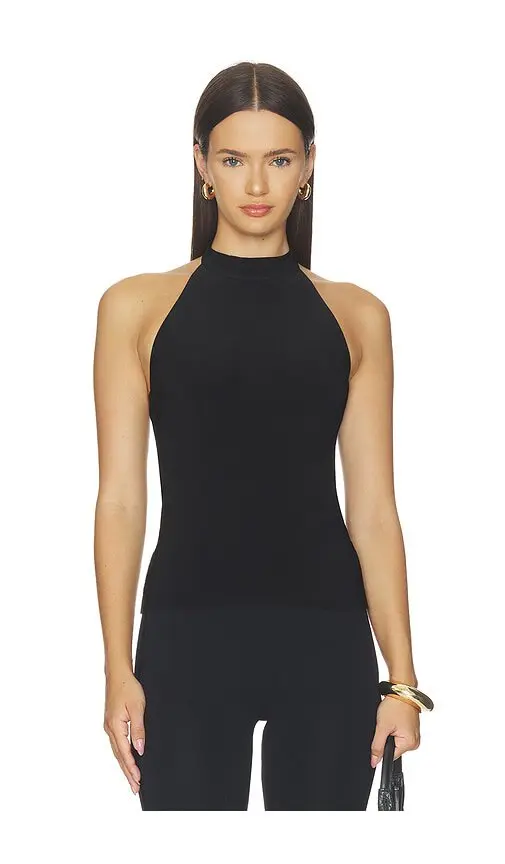 Norma Kamali X Lifestyle Halter Top - Black