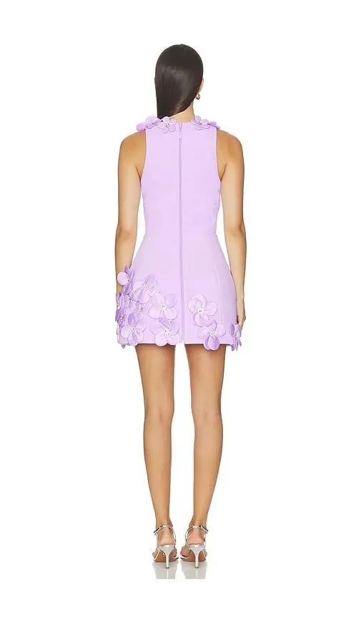 BRONX BANCO Estelle Floral Mini Dress - Lavender