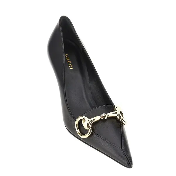 Gucci Boulevard Pumps With Horsebit Detail - Black
