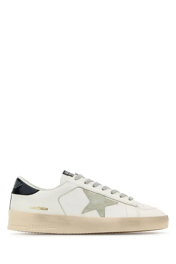 GOLDEN GOOSE Leather Stardan Sneakers - White