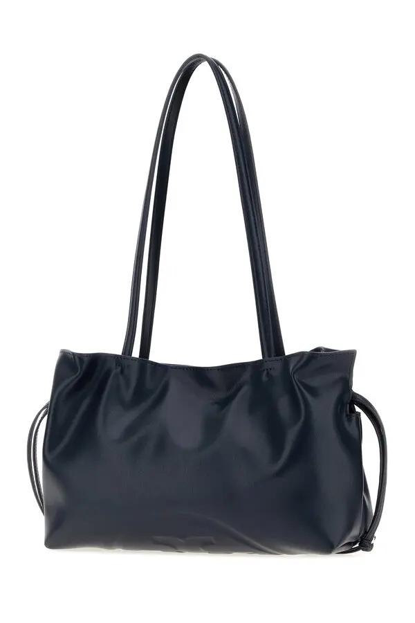 Tory Burch Navy Synthetic Leather Small Ella Shoulder Bag
