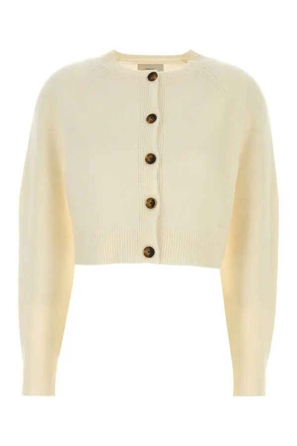 Loulou De Saison Ivory Cashmere Heike Cardigan - White