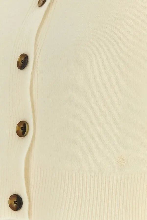 Loulou De Saison Ivory Cashmere Heike Cardigan