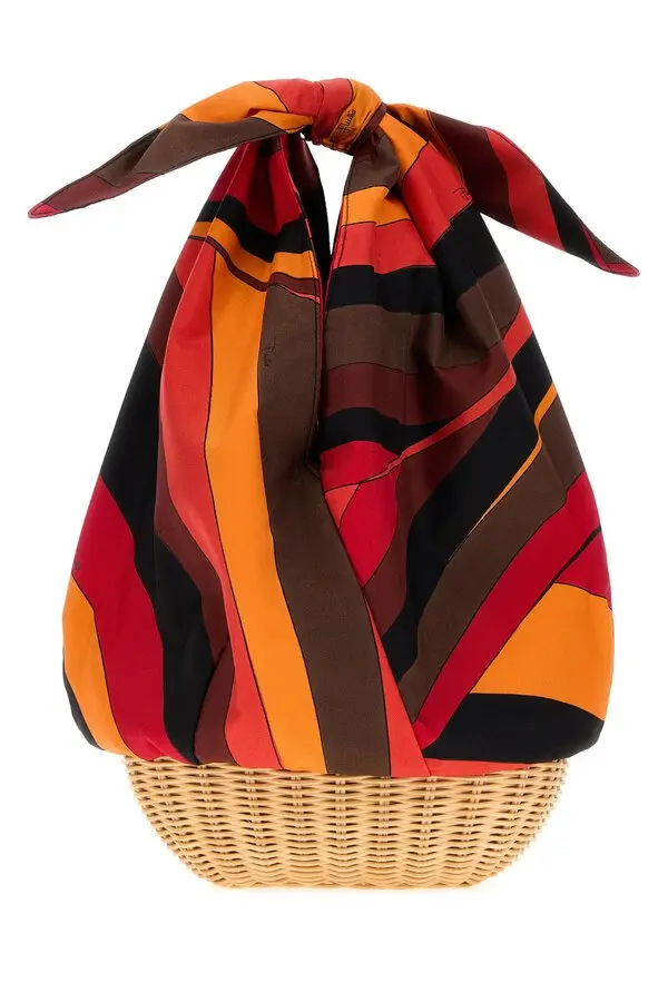 Emilio Pucci Printed Twill Bucket Bag