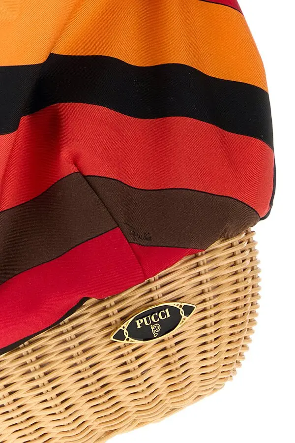 Emilio Pucci Printed Twill Bucket Bag