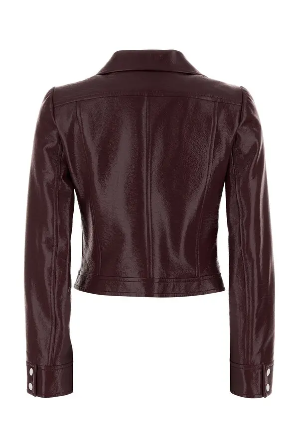 COURREGES Aubergine Vinyl Blazer