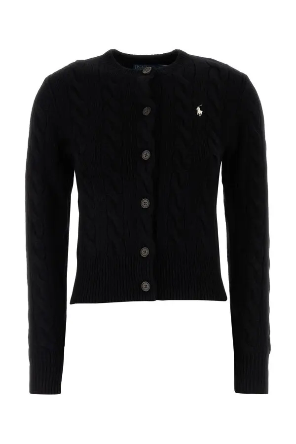 Polo Ralph Lauren Wool Blend Cardigan - Black