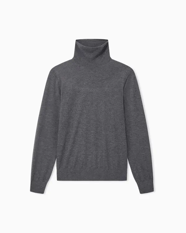 Giorgio Armani Cashmere Turtleneck Sweater - Grey