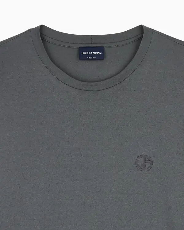 Giorgio Armani T Shirt Regenagri Cotton Jersey Regular Fit