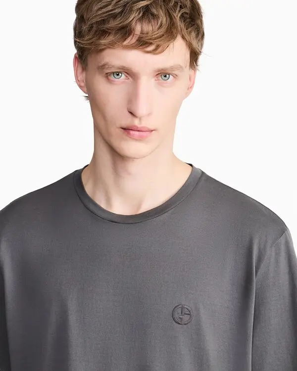 Giorgio Armani T Shirt Regenagri Cotton Jersey Regular Fit