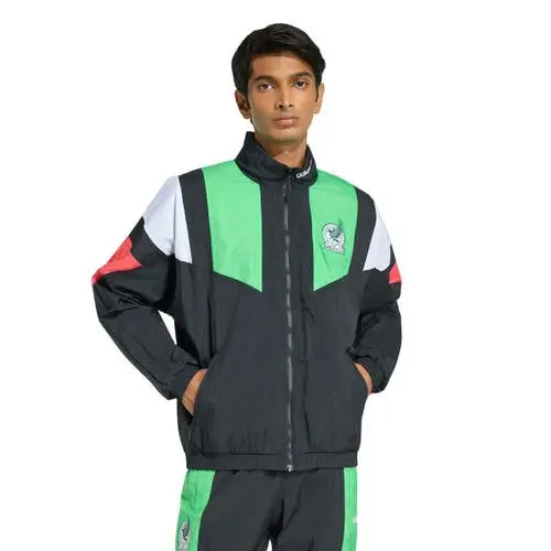 Adidas Mexico National Team Eqt Full-zip Track Top - Black