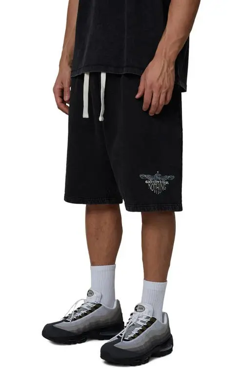 GOOD FOR NOTHING Oversized Eagle Shorts