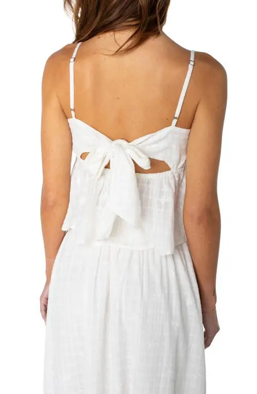 Roxy Pierside Textured Camisole With Flounce Hem