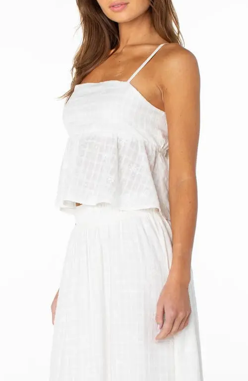 Roxy Pierside Textured Camisole With Flounce Hem